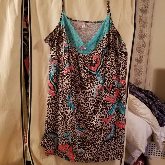 George | Intimates & Sleepwear | Leopard And Butterfly Nighty | Poshmark